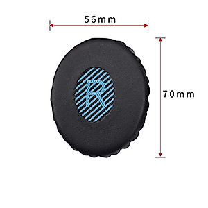 Replacement Ear Pad Earpad Ear Cushions Kit for Bose OE2 OE2i Sound Link On-Ear Headphones Ear Pads Cushion Headset Ear Cover, Black