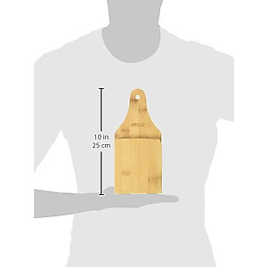 IMUSA USA Traditional Jumbo Bamboo Tostonera/Plantain Masher,Natural