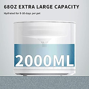 PETKIT EVERSWEET Solo 2 Wireless Pump Dog Cat Water Fountain,App Control,Ultra Quiet Dog Cat Water Fountain with Wireless Pump,3 Working Modes,Visualization Window, Cat Dog Water Dispenser-2L