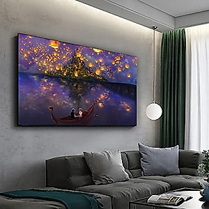 RIP Fairy Tale Castle Canvas Art Poster and Wall Art Picture Print Modern Family Bedroom Decor Posters 08x12inch(20x30cm)