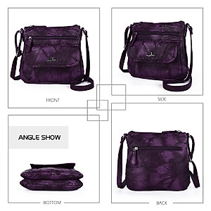 Angel Kiss Crossbody Bags for Women PU Leather Shoulder Handbag Ladies Purses and Handbag with adjustable Strap