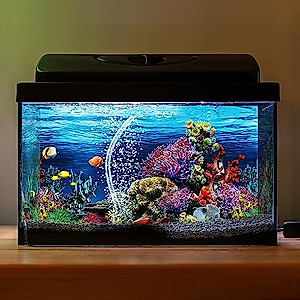 VILLCASE Fish Tank Background- 2 Sided Wallpaper Background 3D Aquarium Background Sticker Background Poster 10 Gallon Tank- 30x42cm (Style H)