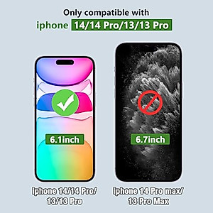 GBVHDR Battery Case for iPhone 14/14 Pro/13/13 Pro, Real 7000mAh Rechargeable Smart Extended Charging Case with with Anti-Abrasive Flocking for iPhone 14/14 Pro/13/13 Pro(6.1 inch) Black