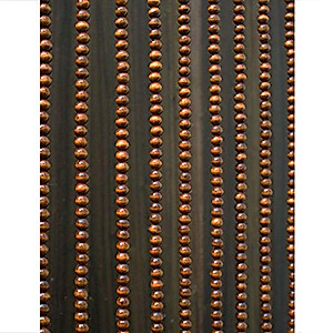 OKUOKA Brown Beaded Door Curtains for Doorways Wood Bead String Curtain for Room Dividers Home Decoration Retro Style Handmade Screen, Customizable (Size : 21 Strands-60X220cm)