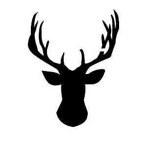 22x28 Deer Head Style 3 Stencil Made from 4 Ply Matboard