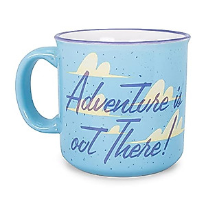 Silver Buffalo Disney Pixar UP Adventure is Out There 20-Ounce Ceramic Camper Mug | BPA-Free Travel Coffee Cup for Espresso, Caffeine, Cocoa | Home & Kitchen Essentials, and Collectibles