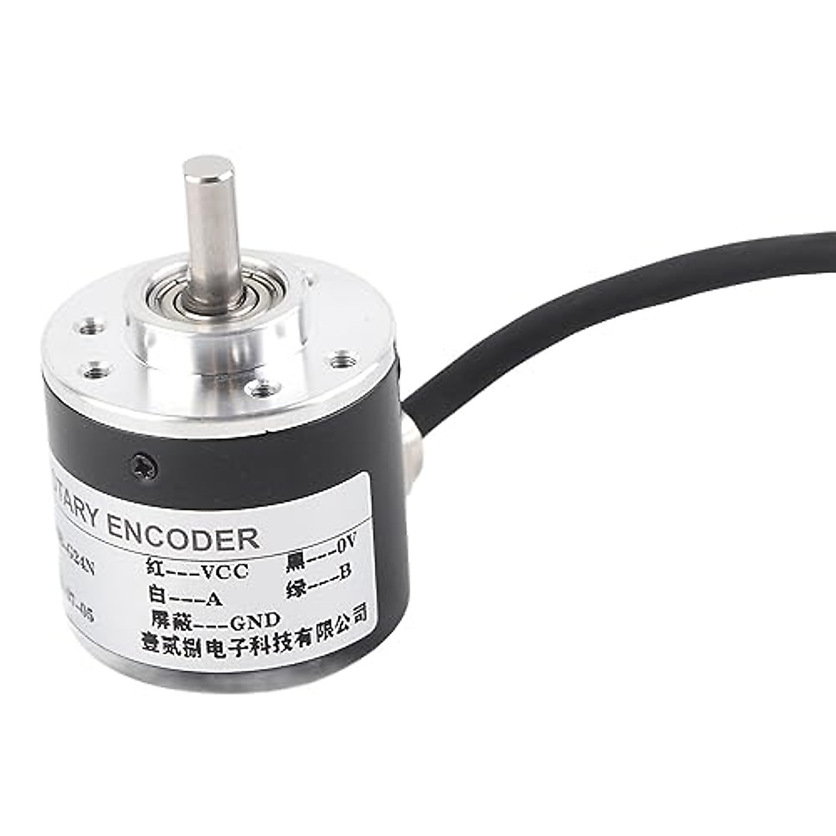 Magnetoelectric Incremental Rotary Encoder Wide Voltage AB Two Phases Shaft 6mm 600P/R DC5V-24V