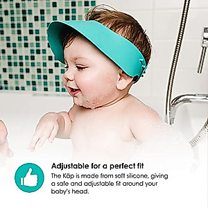 bblüv Käp - Let's Make Bathing Fun with The Silicone Shampoo Repellent Cap by Bbluv. NO More TEARS with Käp! - Aqua