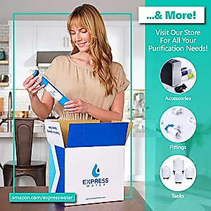 Express Water Deluxe Water Filter Faucet – Brushed Copper Faucet – 100% Lead-Free Drinking Water Faucet – Compatible with Reverse Osmosis Water Filtration Systems