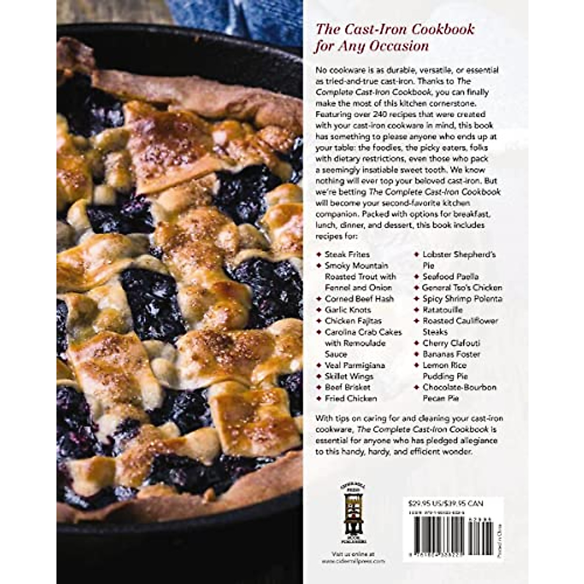The Complete Cast Iron Cookbook: A Tantalizing Collection of Over 240 Recipes for Your Cast-Iron Cookware (Complete Cookbook Collection)