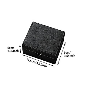 EMVANV Faraday Box, RFID Box for Car Keys, Anti Theft Signal Blocking Box Storage Case Protective PU Leather Car Key Shielding Box for Keyless Fob, RFID Signal Blocking Pouch Cage