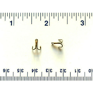 50 Gerry's Tackle 3X Strong Bronze Treble Hooks Size 20