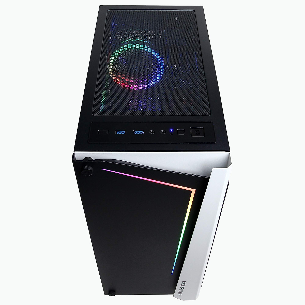 CyberpowerPC Gamer Supreme Liquid Cool SLC10300V4 (Desktop, Intel Core i7-10700K 3.8GHz CPU, NVIDIA GeForce RTX 3070 8GB, 16GB DDR4, 500GB PCI-E NVMe SSD, 1TB HDD, WiFi Ready, Win10 Home, Black)