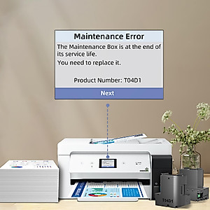 SubliPlus+ T04D1/T04D100 Ink Maintenance Box Replacement for ET-3750 ET-15000 ET-4760 ET-3760 XP-5100 ET-3850 ET-4850 WF-2860 ET-3710 ET-5150 ET-3830 etc. Printers (TO4D1/TO4D100/T04D1/EWMB2) 2 Packs