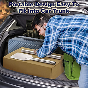 ARC WS090 36 Inch Stainless Steel Mixing Paddle with Threads Removable Handle Long Stir Paddle for Large Batch Cooking Crawfish Boil and Brewing Beer