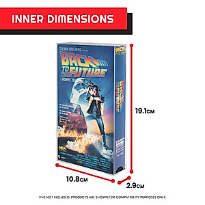 EVORETRO VHS Cassette Tape Plastic Protective Case - [25 Pack] - Clear Archival Grade Material, Display Your Favorite Retro Movies Collection Like Star Wars, Disney Classics, Jurassic Park and More