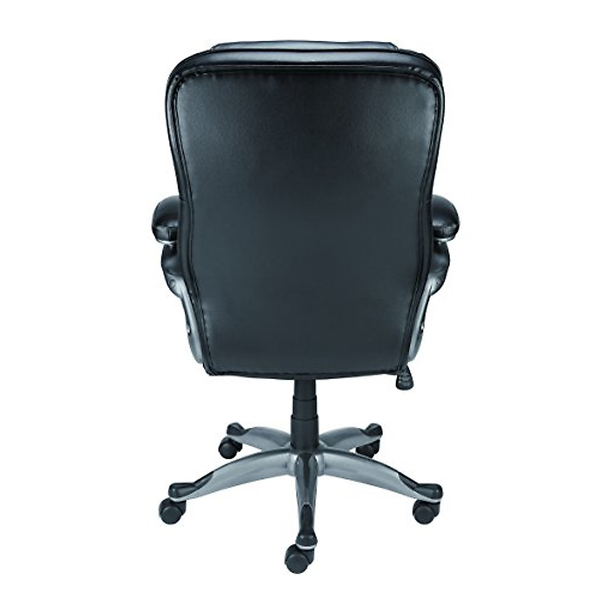 STAPLES 923523 Osgood Bonded Leather High-Back Manager's Chair Black