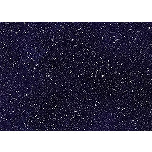 HQM 8x6FT Soft Fabric/Polyester Backdrop Night Sky Star Universe Space Starry Photo Background Boy or Girl Birthday Party Decor Banner