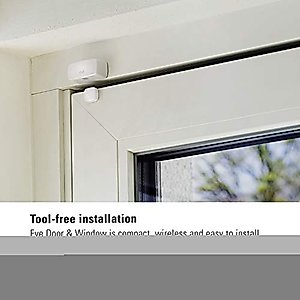 Eve Door & Window - Apple HomeKit Smart Home Wireless Contact Sensor for Windows & Doors, Automatically Trigger Accessories & Scenes, App Notifications