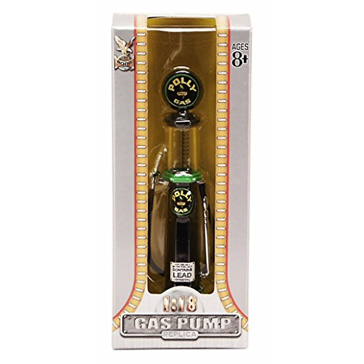 Road Signature 98782 Polly Gasoline Vintage Gas Pump Cylinder 1/18 Diecast Replica