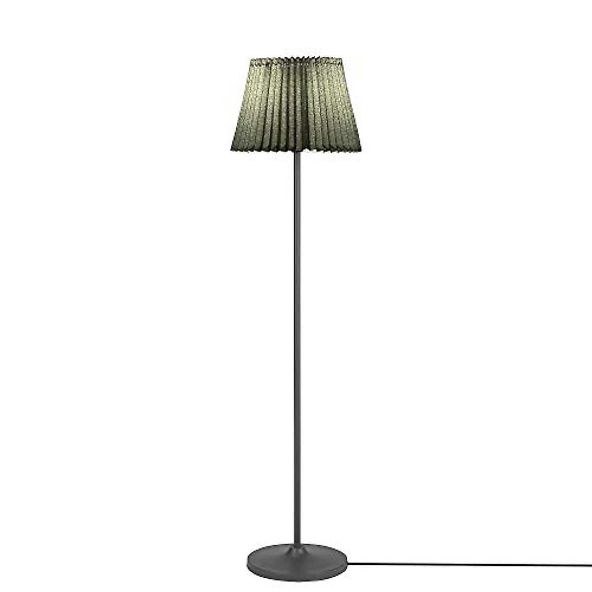 Home Luminaire Floor Lamp with Fabric Shade (Charcoal)