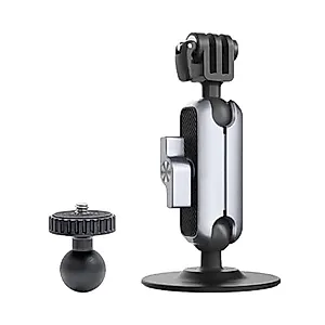 ANXPTIME Quick Release Magnetic Mount 360° Rotation Car Cell Phone Holder Stand for 360 Sports Camera Accessory Action Camera Magnetic Mount
