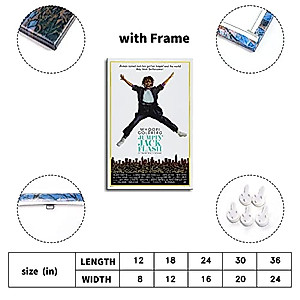 Jianchj Jumping Jack Flash Poster Whoopi Goldberg Canvas Prints Jack Wall Art For Home Office Living Room Decorations With Framed 12"x8"