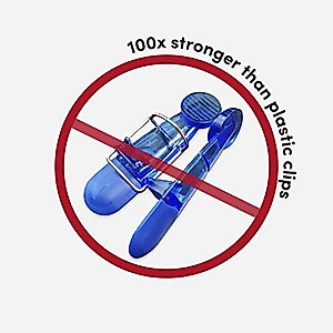 EXCELSTEEL Set of 4 Stainless Steel Clothespin Style Alligator Clips