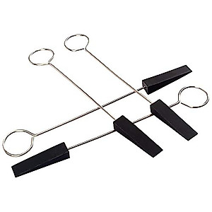 Jiayouy 8Pcs Piano Tuning Mute Kit Triangular Rubber Mutes for Piano Mutes Fixing Tool Black