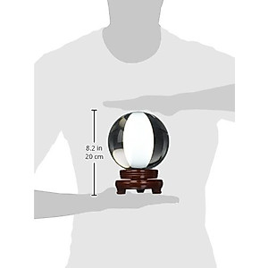 Amlong Crystal Clear Crystal Ball 150mm (6 inch) Including Wooden Stand