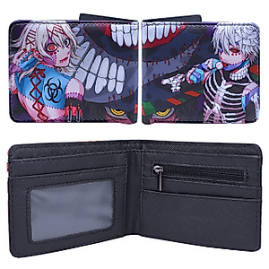 Amatensu Anime Characters Juzo Suzuya wallet Touka Kirishima wallet Ken Kaneki wallet E