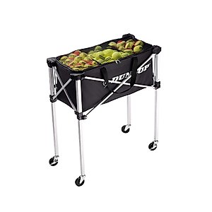 DUNLOP Unisex's 622543 Tennisball Foldable Teaching Carts for 250 Balls, Metal Grey/Black, One Size