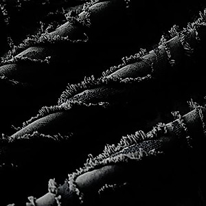 Gracelife Tufted Duvet Cover King Size, 3 Pieces Black Microfiber Duvet Cover Set, Embroidery Shabby Chic Bedding Duvet Covers with Zipper Closure, Corner Ties, All Season