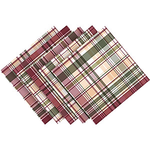 ​Quera 50 Pack Fall Paper Napkins Harvest Plaid Autumn Cocktail Napkins Thanksgiving Party Supplies Disposable Bar Napkins for Thanksgiving Party, Engagement, Baby Shower, Celebration Party.