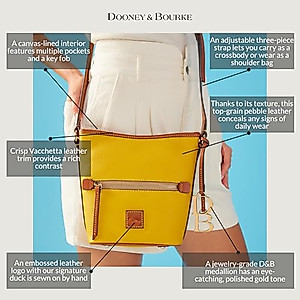 Dooney & Bourke Handbag, Pebble Grain Small Zip Sac Shoulder Bag - Taupe