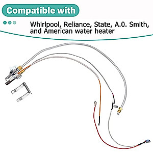 Upgraded 100112330 Water Heater Pilot Assembly Replacement Kit for 300 Series, Gas Thermopile Assembly Compatible with Whirlpool,Reliance,A.O.Smith,Kenmore,State,American Water Heater,9007876 9007877