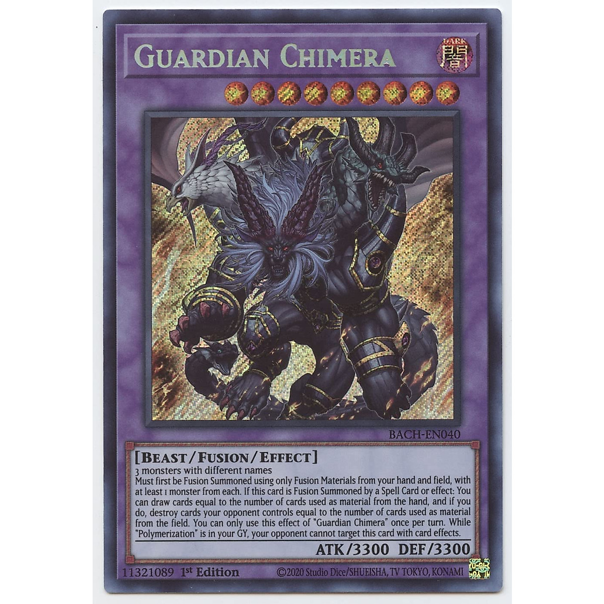 Guardian Chimera - BACH-EN040 - Secret Rare - 1st Edition