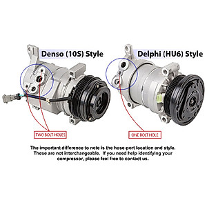 AC Compressor & A/C Repair Kit For Chevy Silverado GMC Sierra 1500 V8 1999 2000 2001 2002 Replaces Delphi HU6 - BuyAutoParts 60-80142RK New