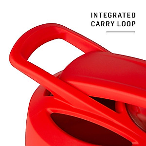 BlenderBottle Strada Shaker Cup Insulated Stainless Steel Water Bottle with Wire Whisk, 24-Ounce, Navy