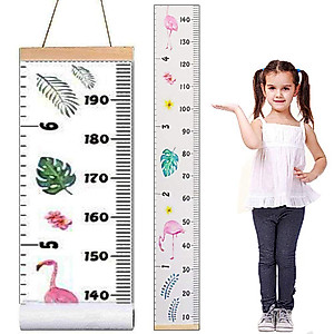 Baby Growth Chart,Canvas Height Measurement Ruler,Hanging Ruler Wall Decor Ruler for Kids Wall Decor Baby Nursery Decoration,Great Baby Shower Christmas Gift 79" x 7.9"