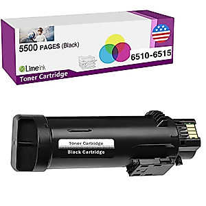 Limeink 1 Black Compatible High Yield Laser Toner Replacement Cartridges for Xerox Phaser 6510 Workcentre 6515 Printer 6515/dn 6515/dni 6510/dn dni
