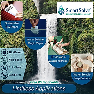 SmartSolve - IT118942 2pt Water-Soluble Translucent Paper, 8.5" x 11", White (Pack of 25)