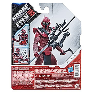 G.I. Joe Snake Eyes Origins Red Ninja Action Figure Collectible Toy with Action Feature and Accessories, Toys for Kids Ages 4 and Up