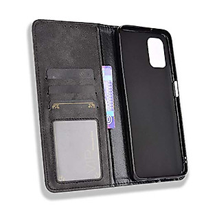 HualuBro Motorola Moto G Stylus 2021 Case, Retro PU Leather Full Body Shockproof Wallet Flip Case Cover with Card Slot Holder and Magnetic Closure for Motorola Moto G Stylus 2021 Phone Case (Black)