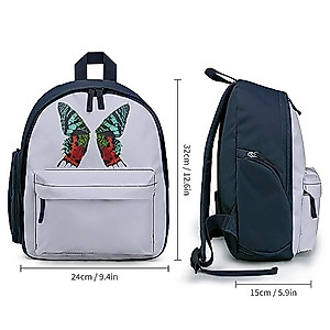 Colorful Butterfly Backpack Lightweight Travel Work Bag Casual Daypack Business Laptop Backpack for Women Men