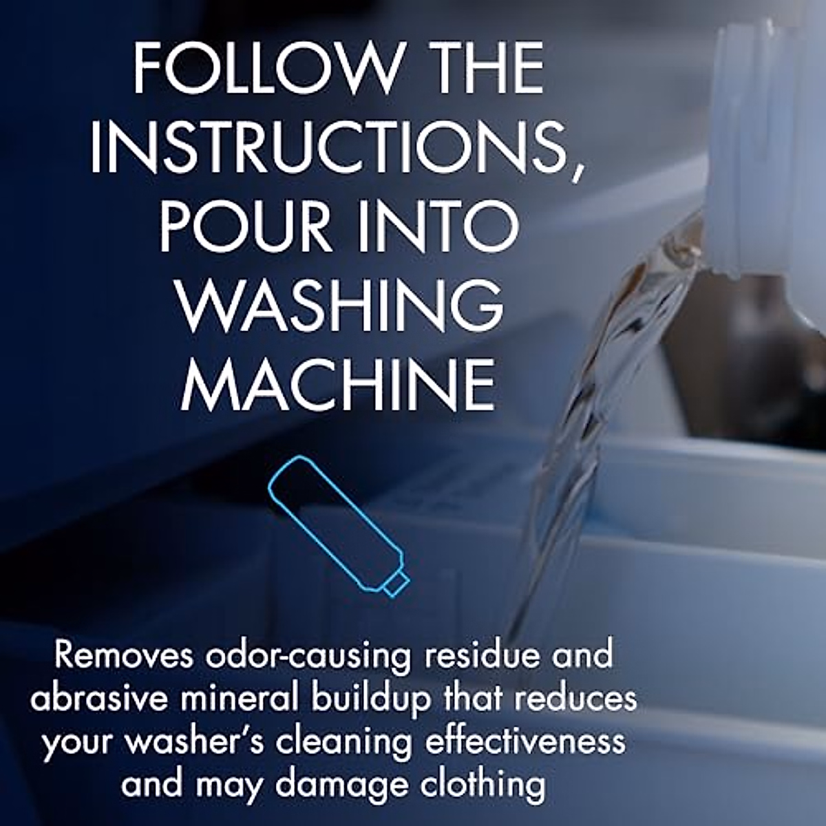 Glisten Washing Machine Cleaner, Helps Remove Odor, Buildup, and Limescale, Fresh Scent, 12 Ounce Bottle, 2-Pack