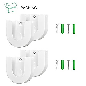 4 Pack Adhesive Wall Mount for Ring Indoor Cam, Strong VHB Stick On - Easy to Install, No Tools Needed, No Mess, No Drilling, Strong Adhesive Mount(Camera is not Included)