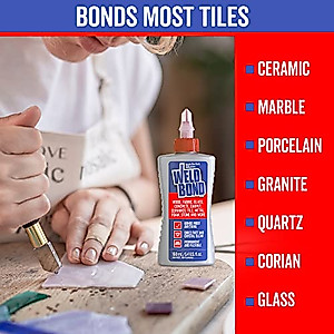 Weldbond All Purpose Glue, Bonds Most Anything! Non-Toxic Glue, Use as Wood Glue or on Glass Crafts Ceramic Mosaic Porcelain Tile Stone Fabric Carpet Metal & More. Dries Crystal Clear 5.4 oz / 160 ml