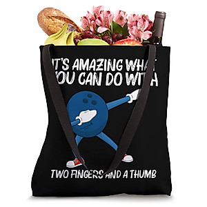 Funny Bowling For Men Women Dabbing Ball Lawn Bowl Candlepin Tote Bag