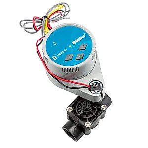 Hunter Node-BT-100-Valve Single Zone Bluetooth Enabled Irrigation Controller w/ PGV-101G DC Solenoid One Station 9V Timer NODEBT100VALVE